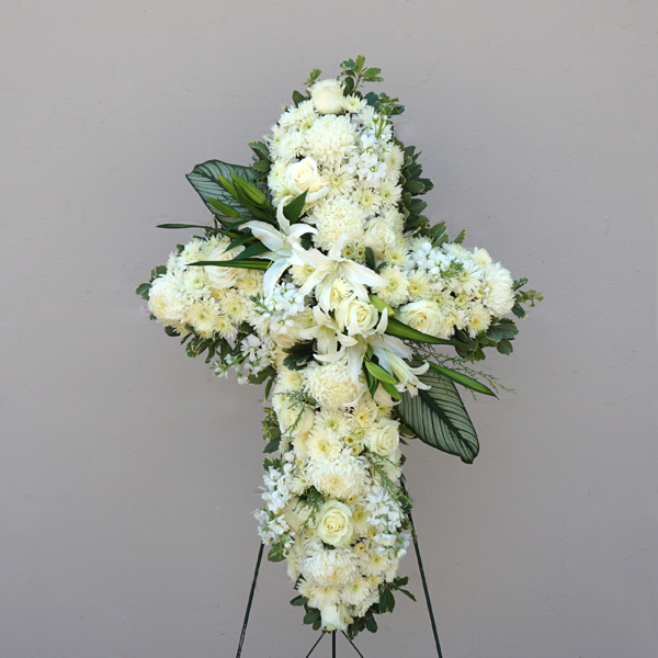 Divine Light Cross Spray :: Carrollwood Florist